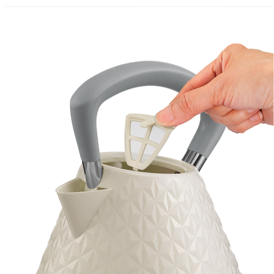 Cream 1.5L Vector Pyramid Kettle by Morphy Richards UK