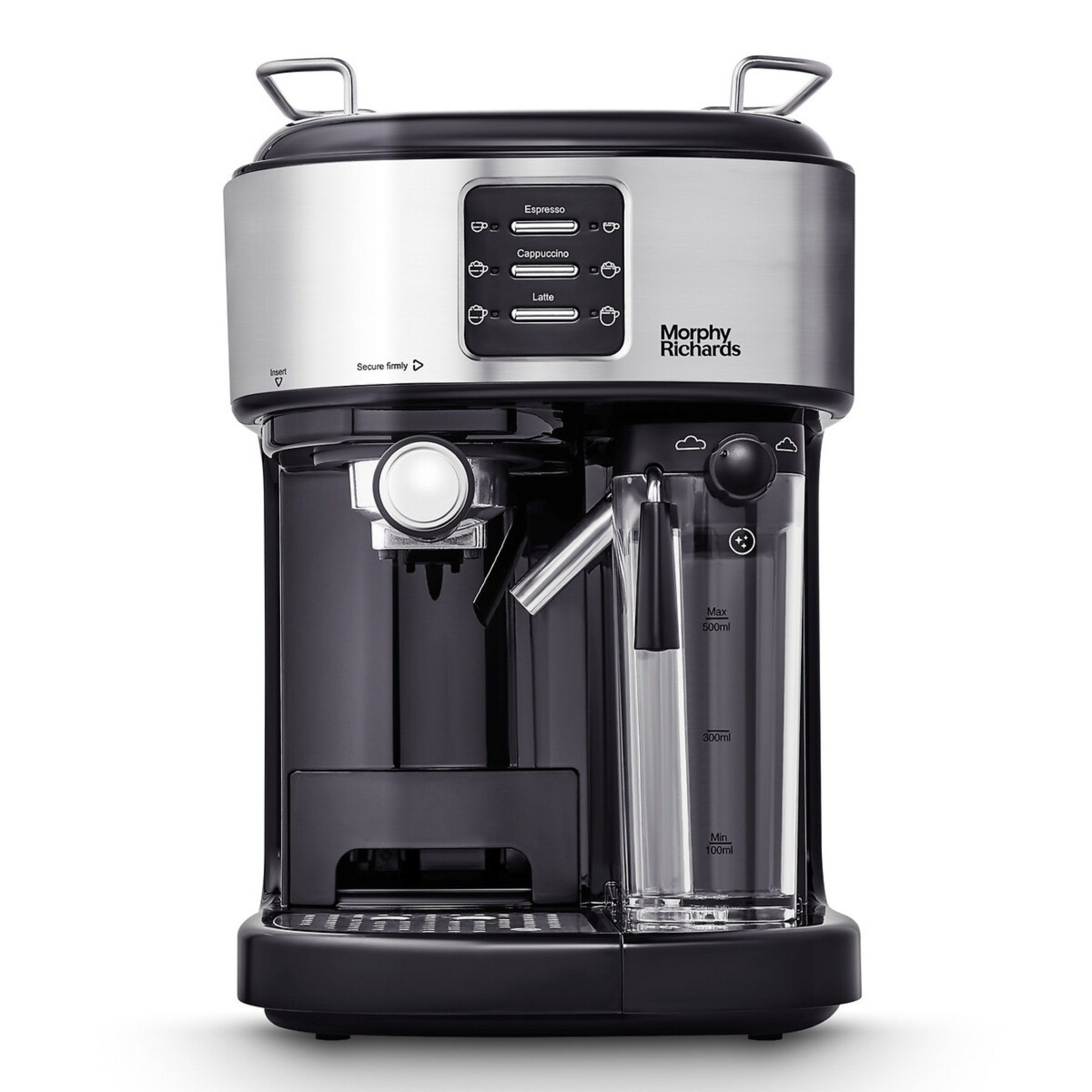 Morphy Richards Traditional Pump Espresso Coffee Machine & Milk Frother