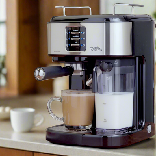 Traditional Pump Espresso Coffee Machine & Automatic Milk Frother ...