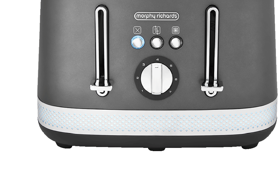 Illumination Grey 4-Slice Toaster - Titanium – Morphy Richards-UK