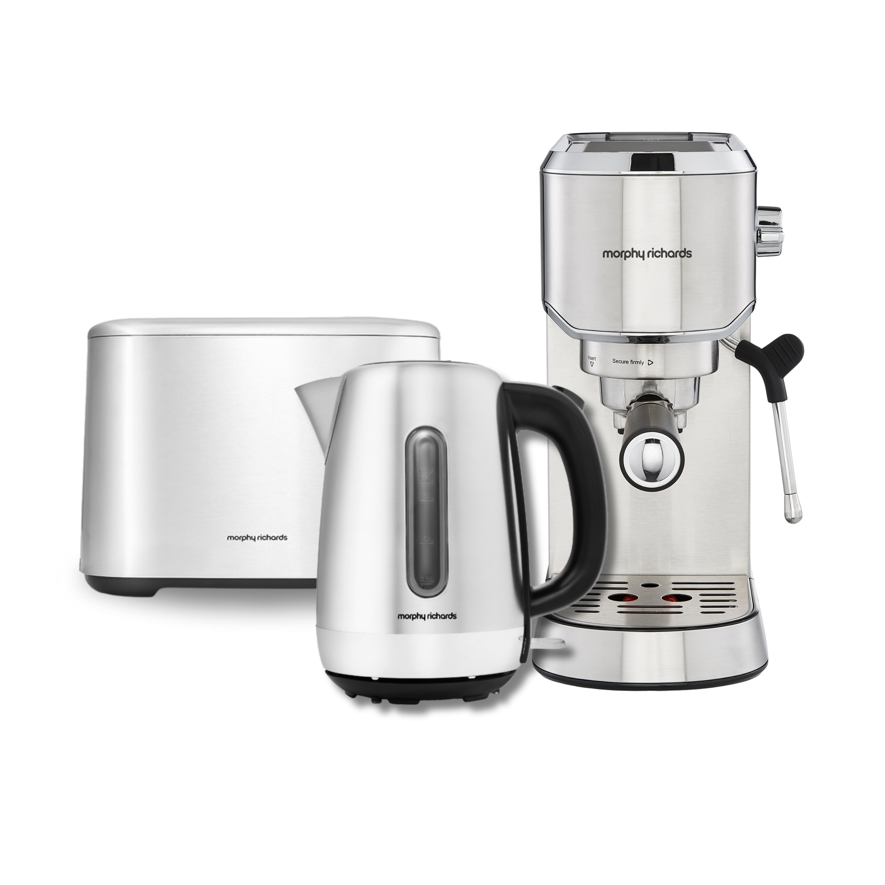 Equip Kettle and Toaster Set & Traditional Espresso Coffee Machine - S ...