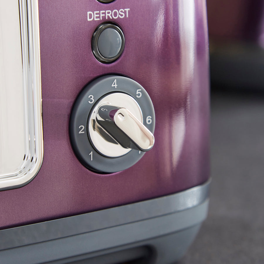 Purple 4-Slice Toaster with Accents by Morphy Richards UK