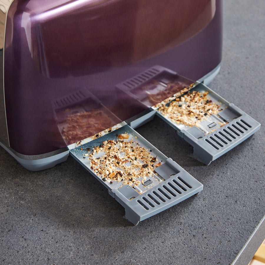 Purple 4-Slice Toaster with Accents by Morphy Richards UK