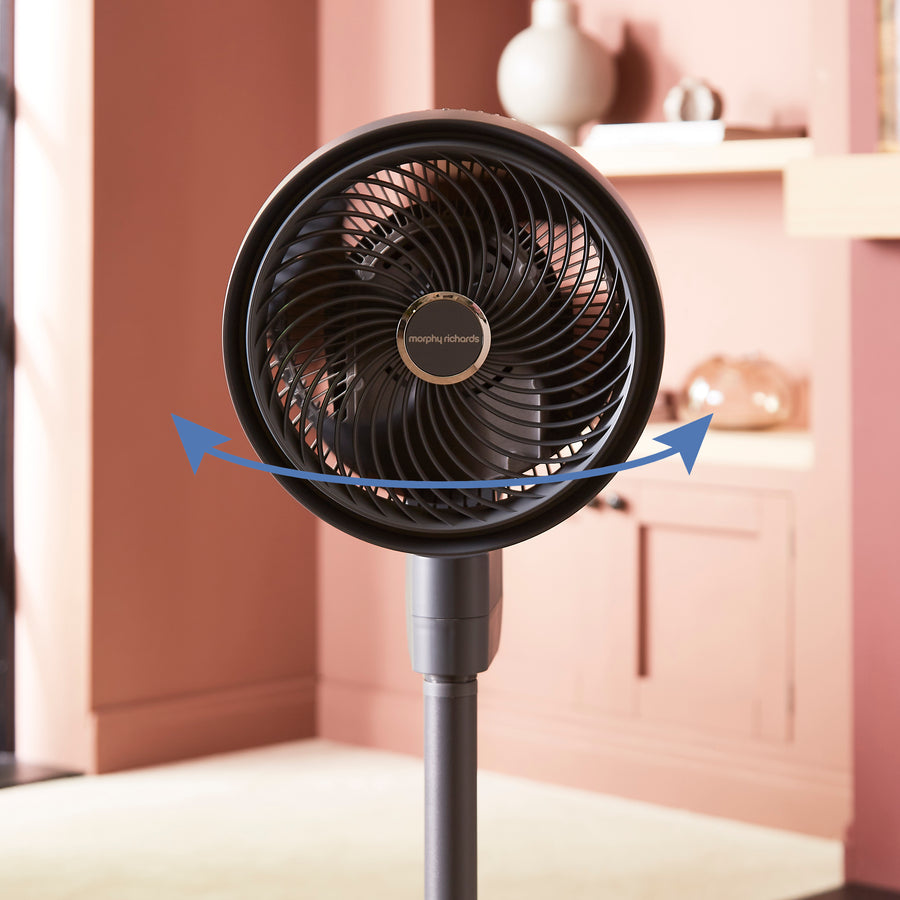 Morphy Richards Air Flex 9” Air Circulating Pedestal Fan With Remote ...