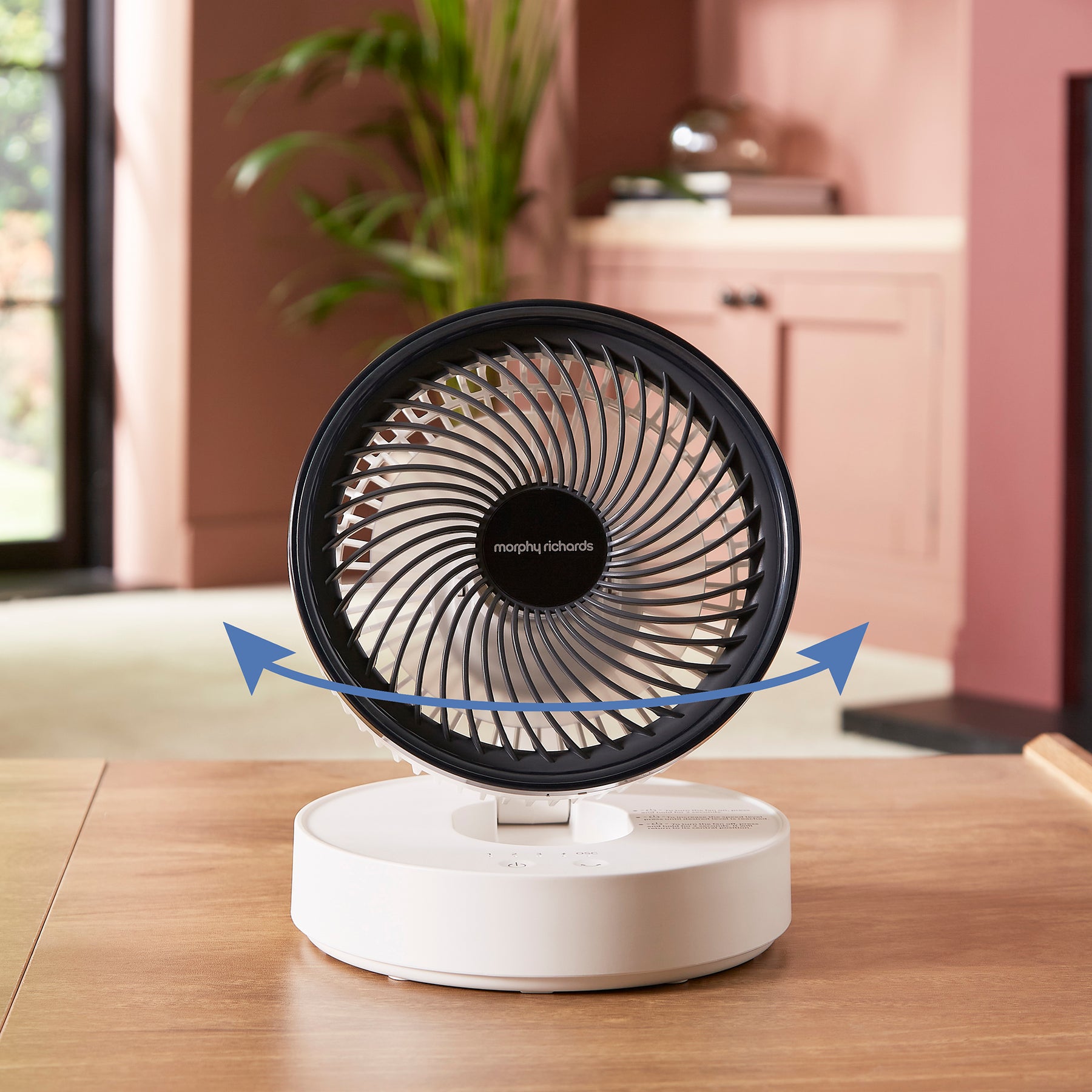 Morphy Richards Air Flex 6” Portable Oscillating Rechargeable USB Fan ...