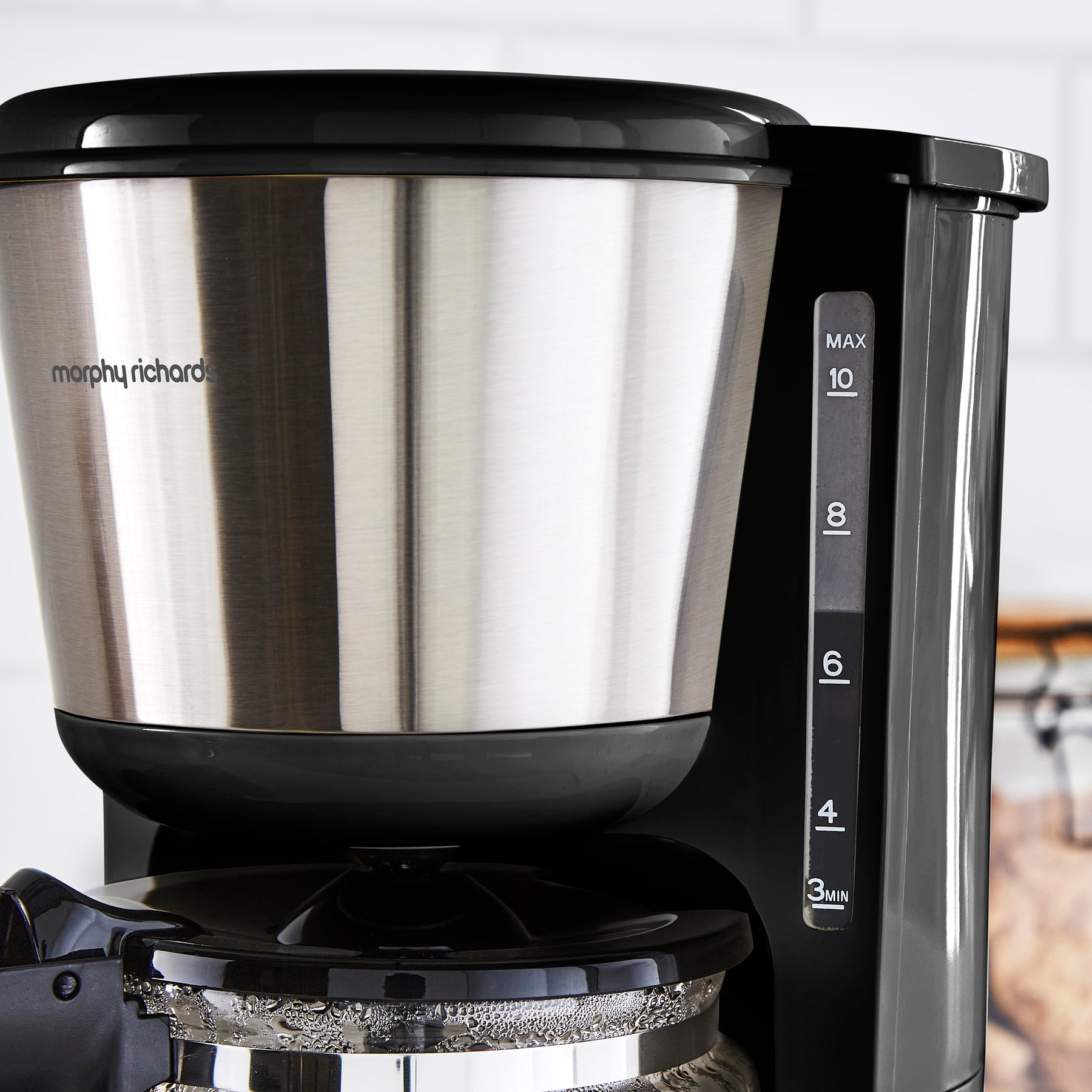 Morphy Richards Equip Filter Coffee Machine - Brushed Steel