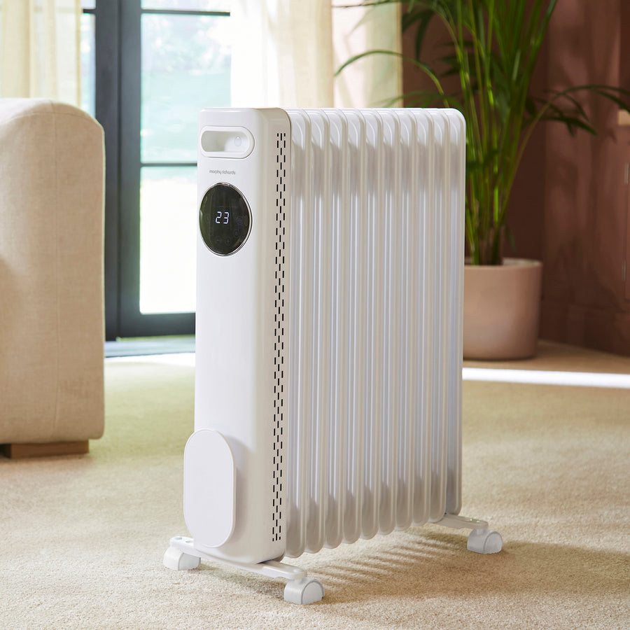 Morphy Richards HeatFlux 1.5kw Digital Oil Filled Radiator with Remote ...