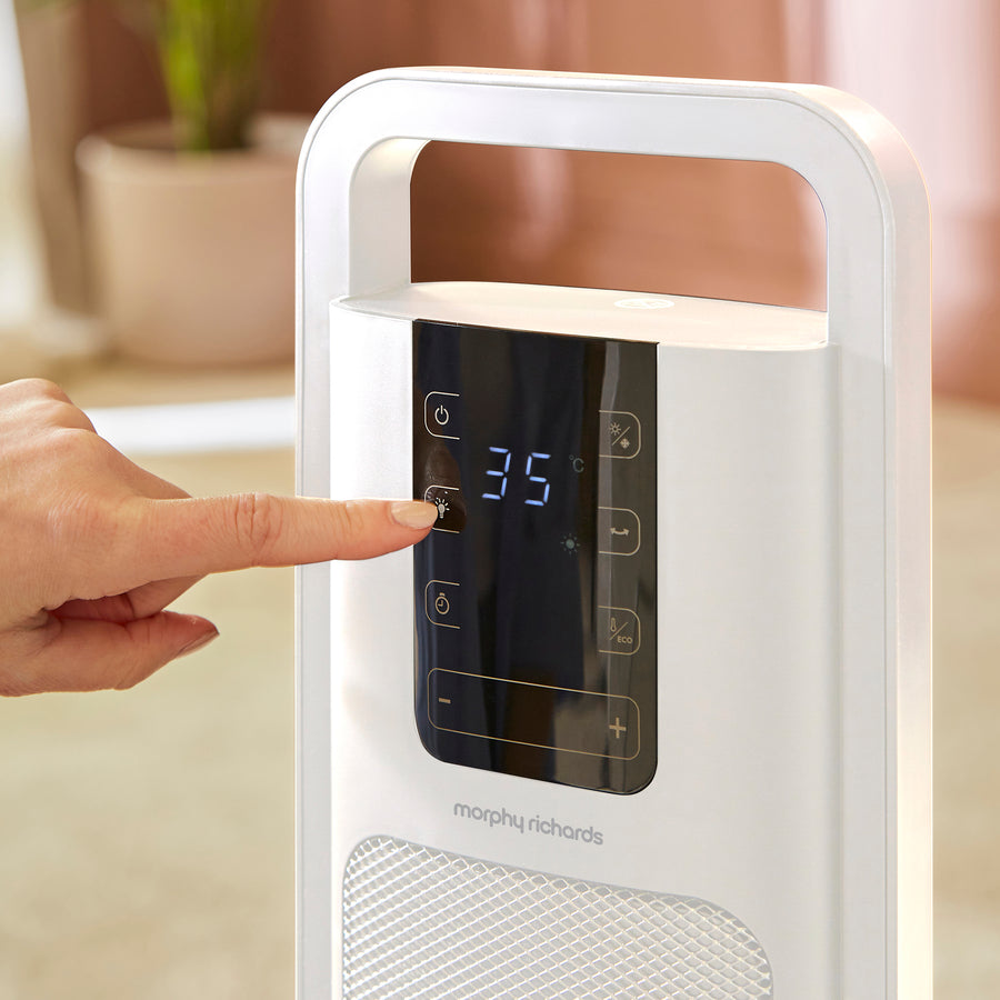 Morphy Richards HeatFlux Ultra Thin 2kw Ceramic Tower Fan Heater with ...