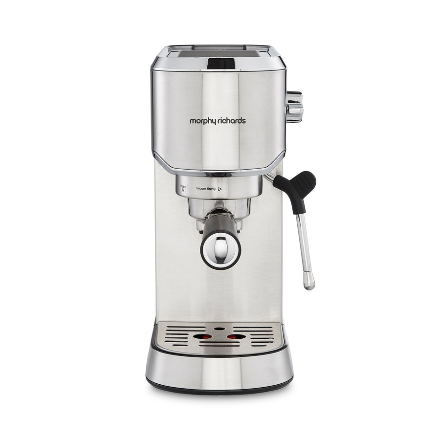 Morphy Richards Traditional Compact Pump Espresso Machine - Stainless Steel