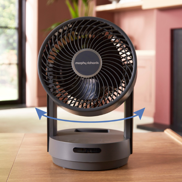 Morphy Richards Air Flex 6” Portable Oscillating Rechargeable USB Fan ...